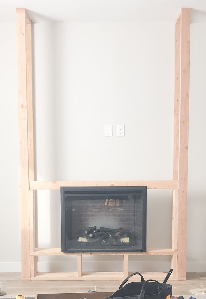 How to Build A DIY Fireplace Surround for Your Electric Insert - Hand ...