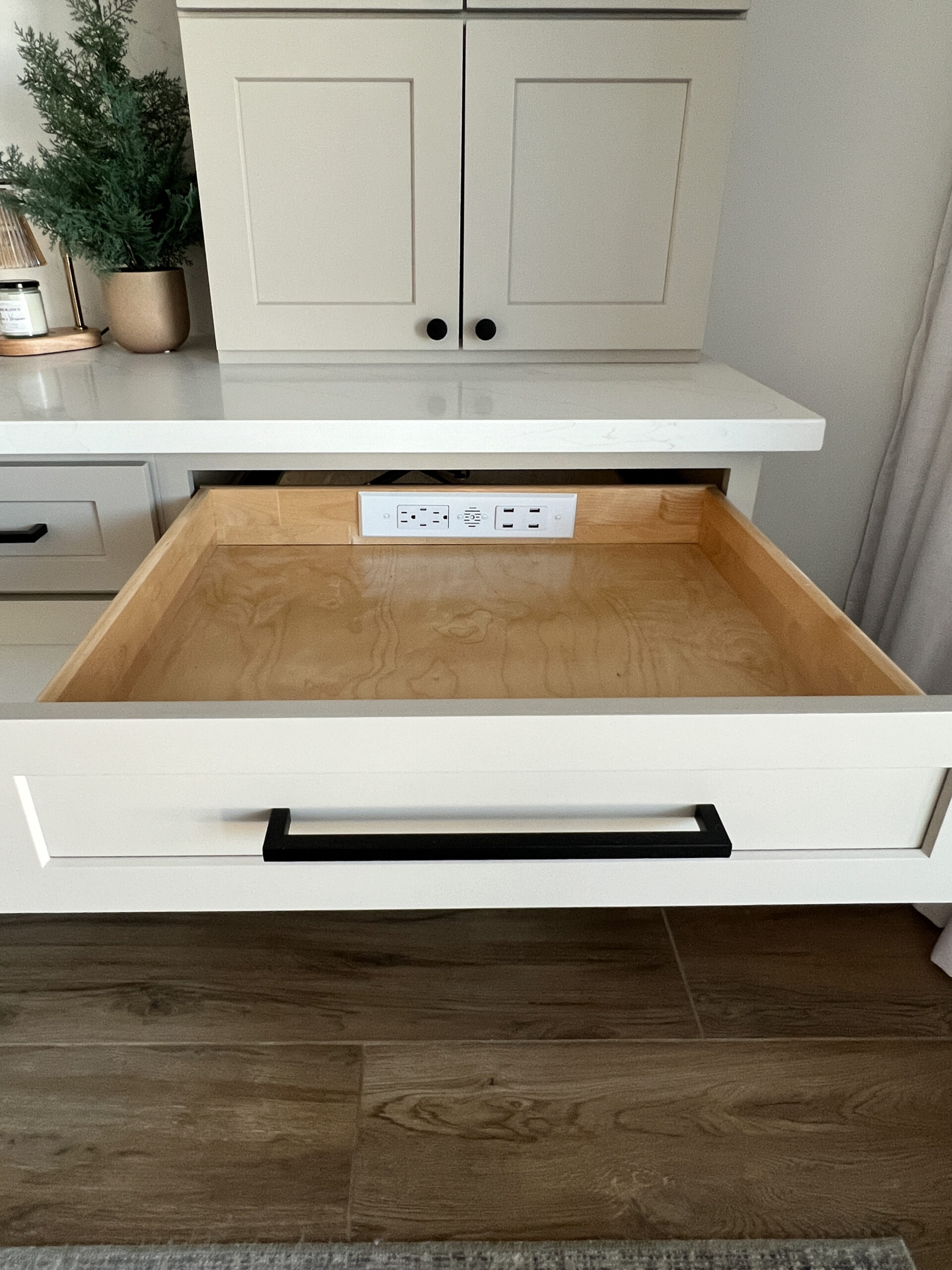 Charging Drawer for Cord Management - Hand Treated Home