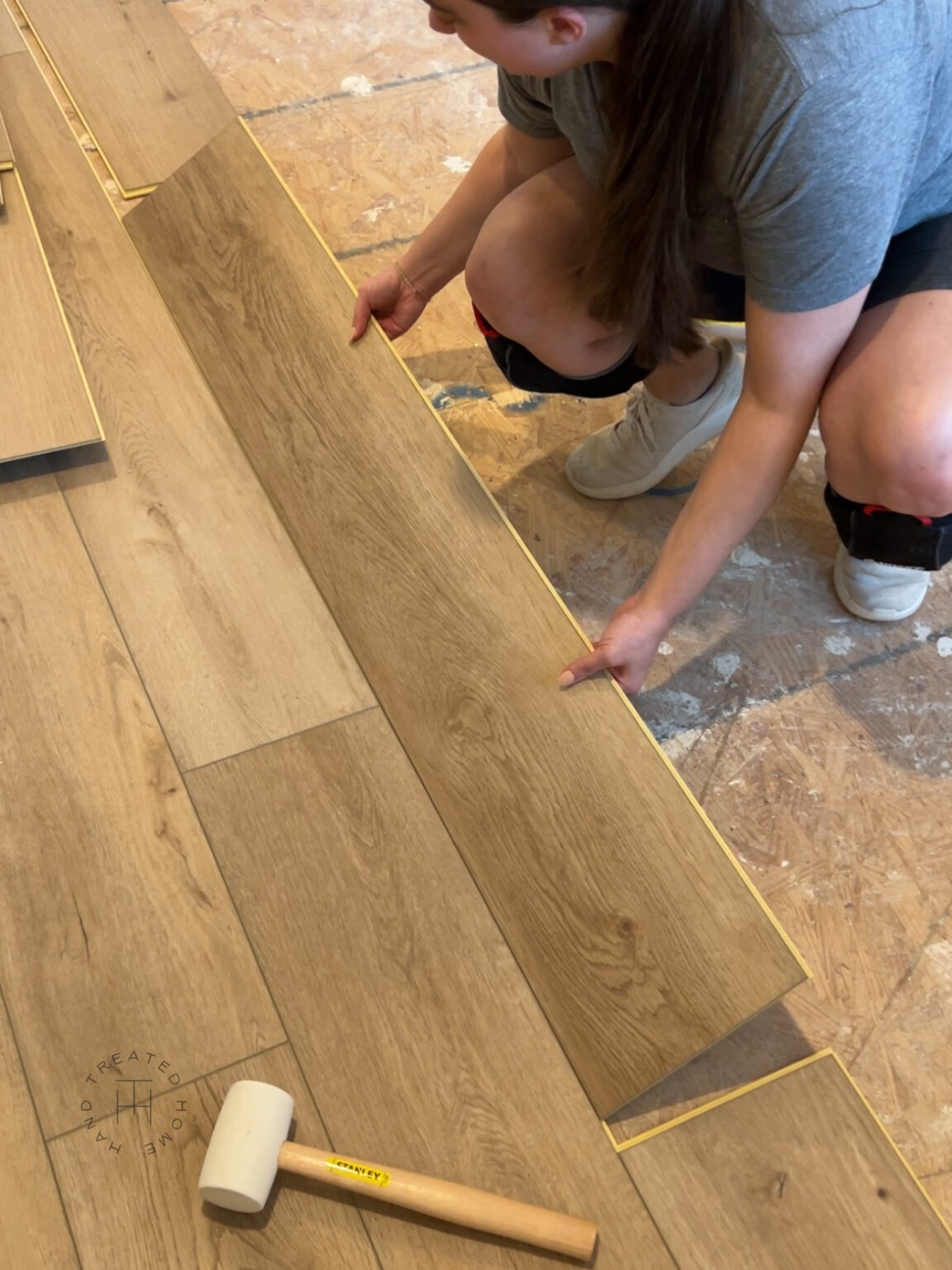 How To Install LVP Flooring Yourself - Hand Treated Home